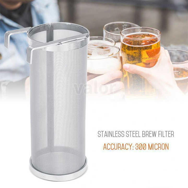 Stainless Steel Mesh Bucket for Beer Brewing - 100 Micron Filtration