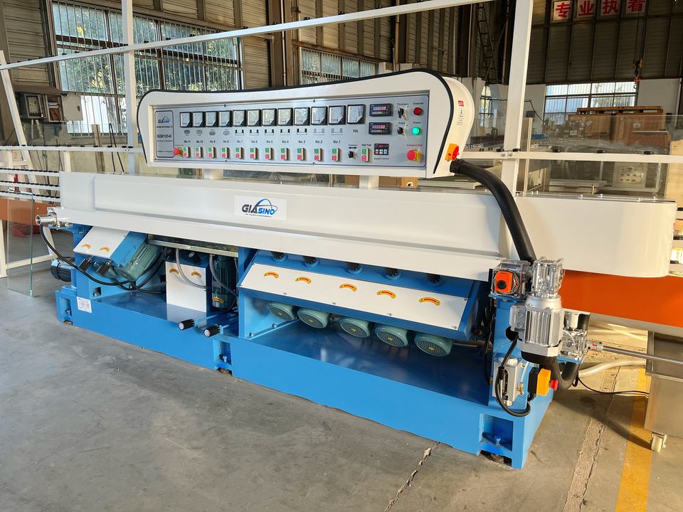 9 Spindles 45° Glass Edge Polishing Machine for Processing Glass Doors ...