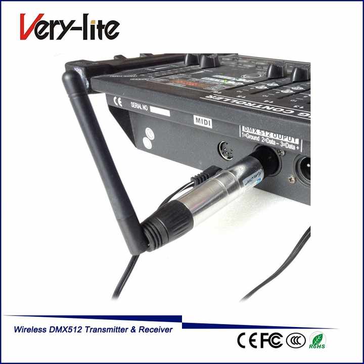 Wireless 2.4G DMX512 Transmitter Receiver for Stage Lighting