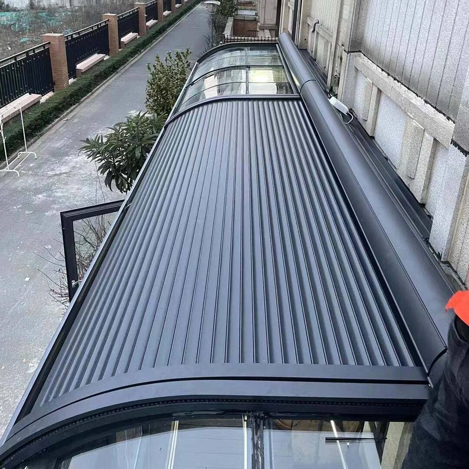 Skylight Window Aluminum Rolling Shutter Awning Retractable