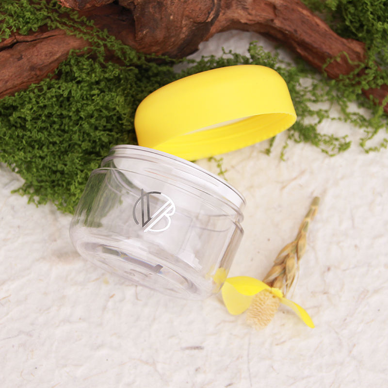 New Type Luxury Round Plastic Face Cream Jars with Screw Top Refillable ...