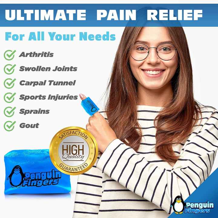 Finger and Toe Cold Gel Ice Pack Reusable Cryotherapy Compression ...