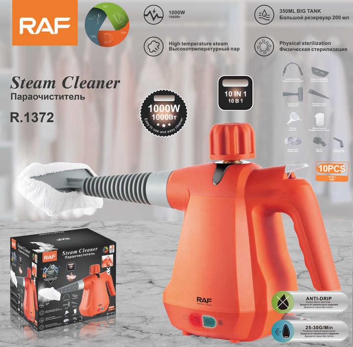 RAF Multi-Purpose Handheld Steam Cleaner - Portable Steam Cleaner for ...
