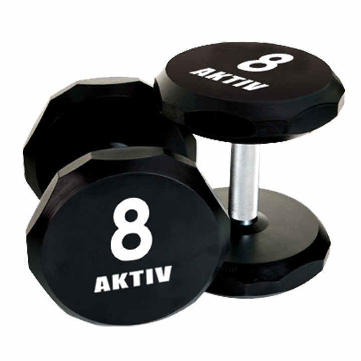 PU Coated Polygon Dumbbell Factory Price Custom Urethane PU Dumbbell ...