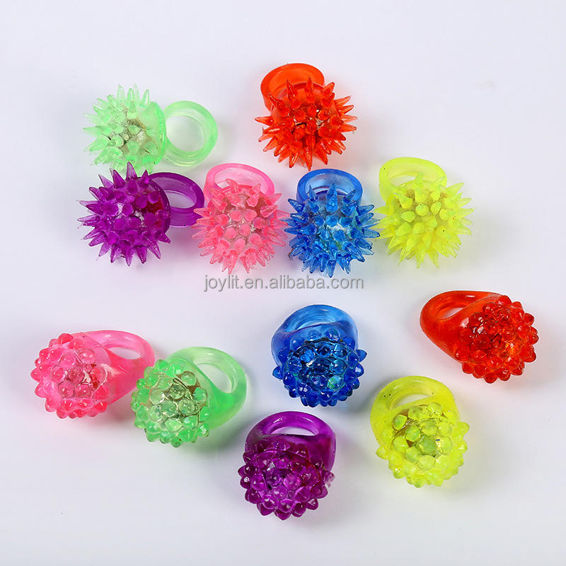 Joylit Blinking Light up Finger Ring LED Soft Assorted Styles Spike ...