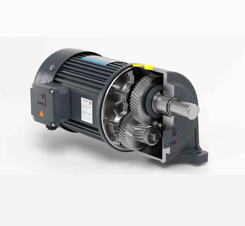 3 Phase AC Induction Gear Motor Horizontal Mount IE2 220V/380V 750W 50 ...