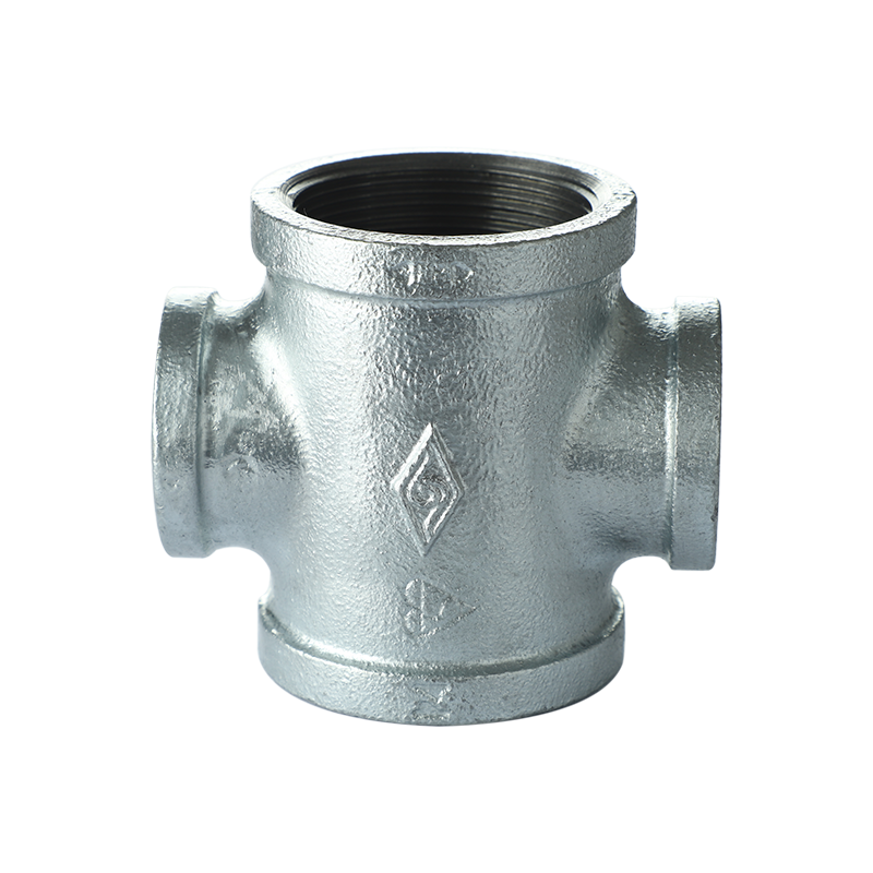 Galvanized Malleable Iron Cross Pipe Fitting Female Threaded 4 Way ...