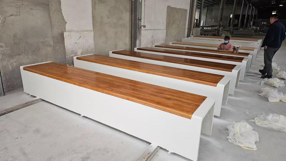 GRC Concrete Fiberglass Reinforced Cement Bench - Durable & Stylish