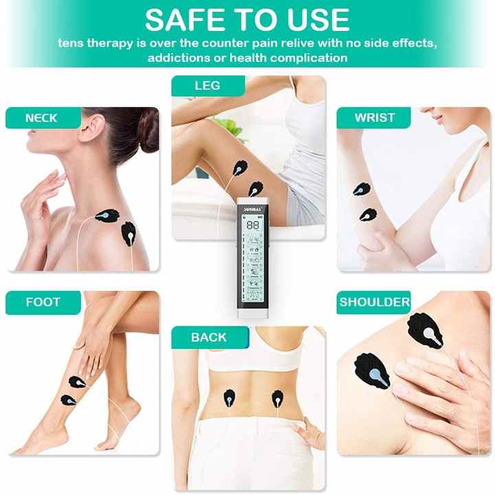 Portable Dual Channel TENS Device with Digital Electrotherapy for ...
