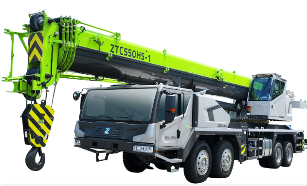 Heavy Construction 55Ton Hydraulic Truck Crane ZTC550H562 1 5 Section U ...