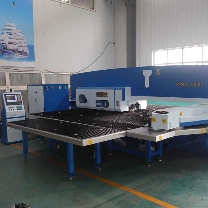 CNC Turret Punching Machine Laser Cutting Head Servo Motor CNC Turret ...
