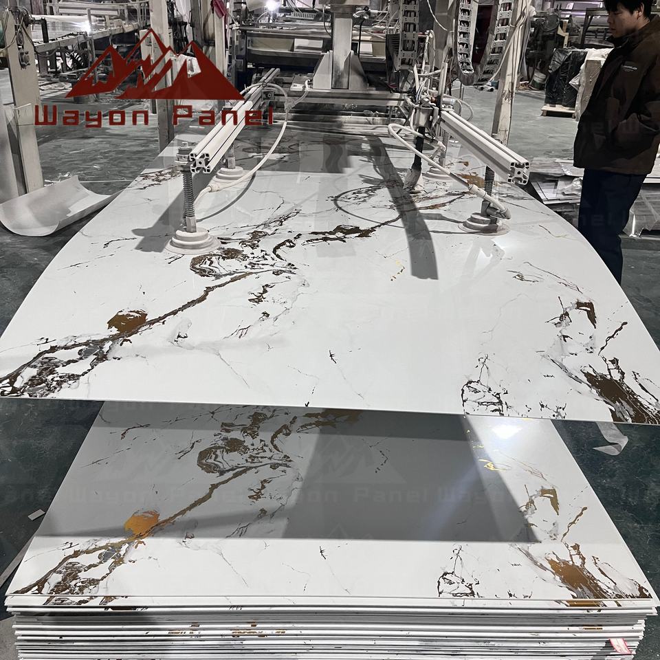 Wayon UV PVC Marble Sheet 2mm High Gloss 3-Year Warranty Exterior ...
