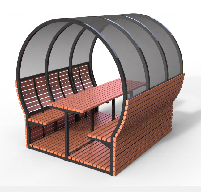 2024 NEW Street and Park Furniture Steel,wood,and Polycarbonate Solid ...