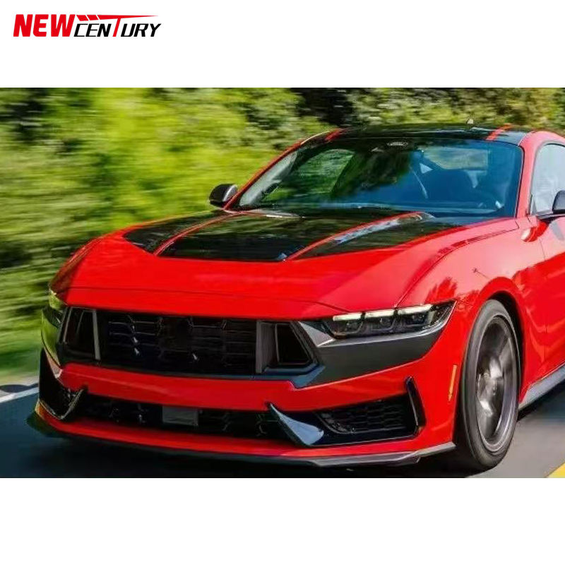 Mustang Carbon Fiber Front Shovel for 2024 Ford Mustang Modified Carbon ...