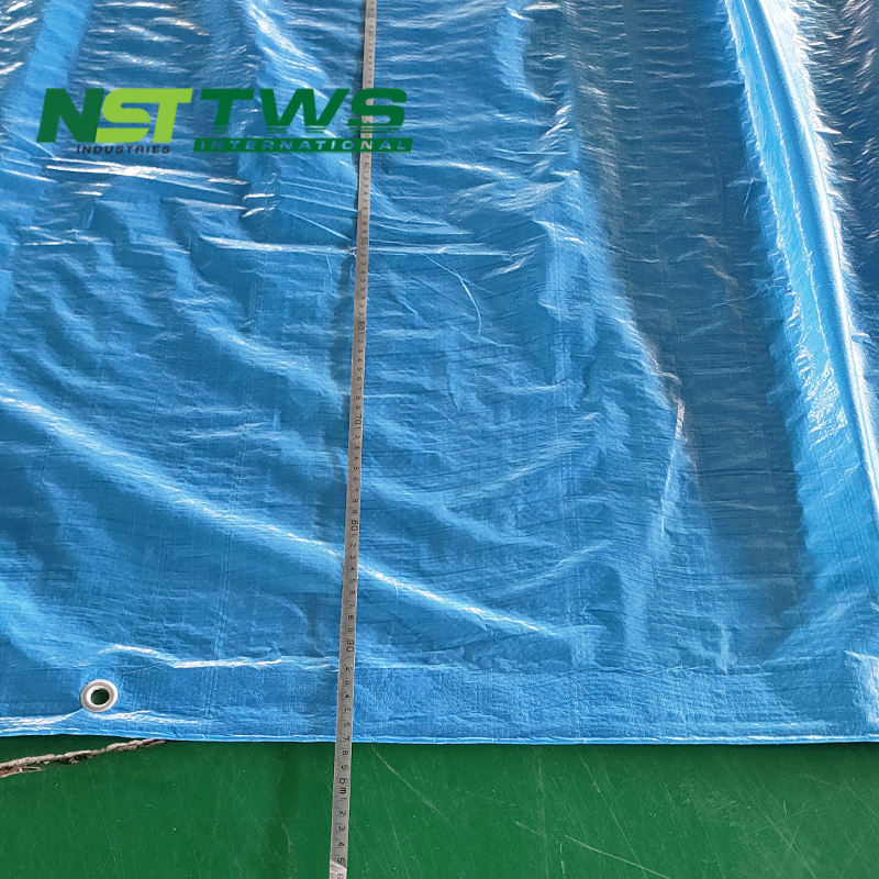 Poly PE Tarp Heavy Duty Blue GSM MIL Waterproof Plastic Tarpaulin Cover ...