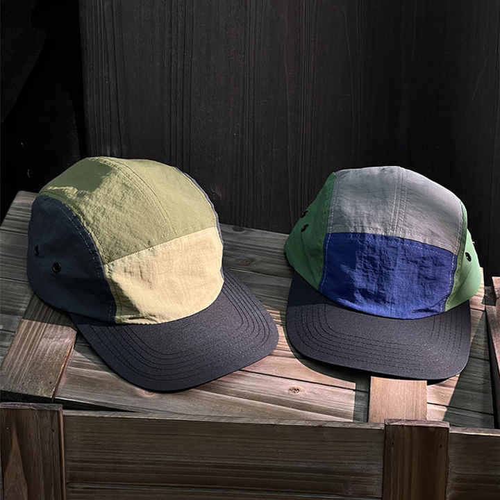 Custom Panel Nylon Polyester Camp Cap Runner Hat Camp Caps 5 Panel ...
