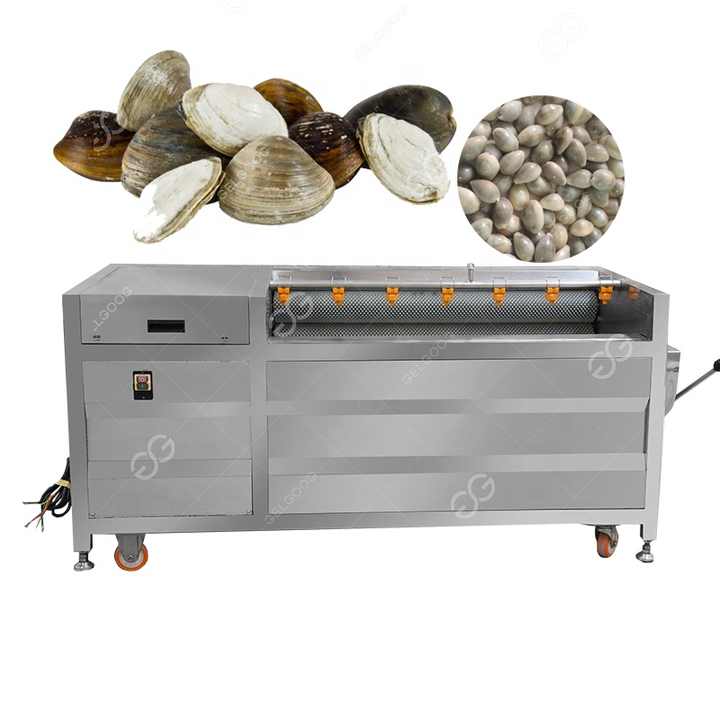 Efficient Cleaning of Seafood - Brush Roll Scallop Machine
