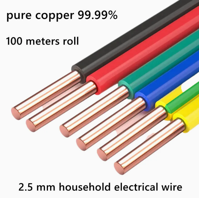 BV Copper Electric Cable PVC Insulated Stranded Cu Single Core House ...