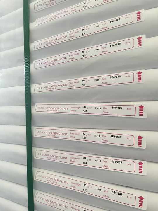 High Quality 80GSM 90 GSM C1S C2S Matt or Glossy Coated Art Paper for ...