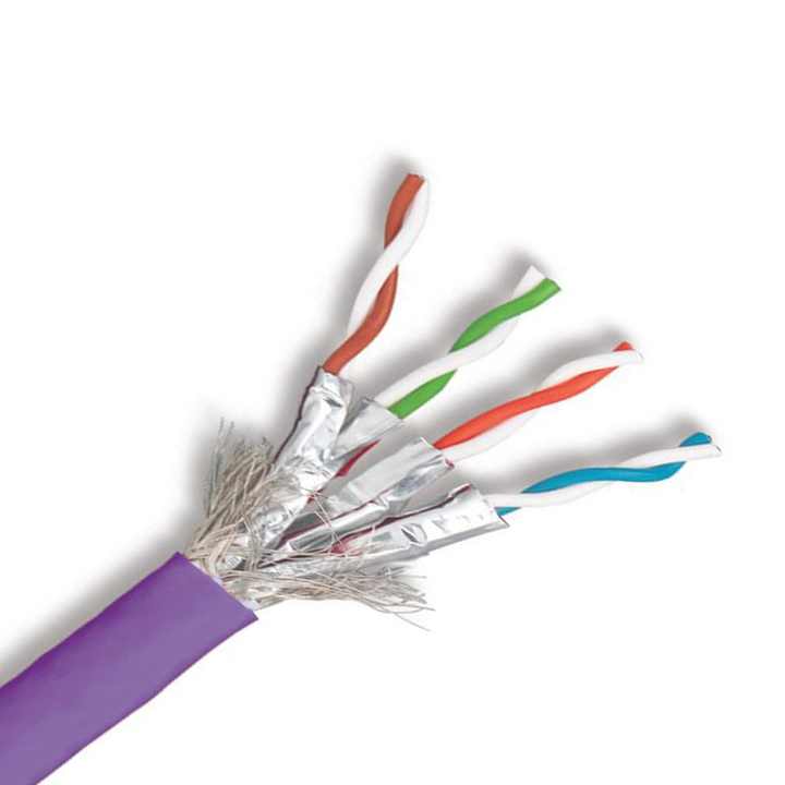 4 Pairs Cat7 Network Cable 305m Single-Pair Aluminum Foil Shielded ...