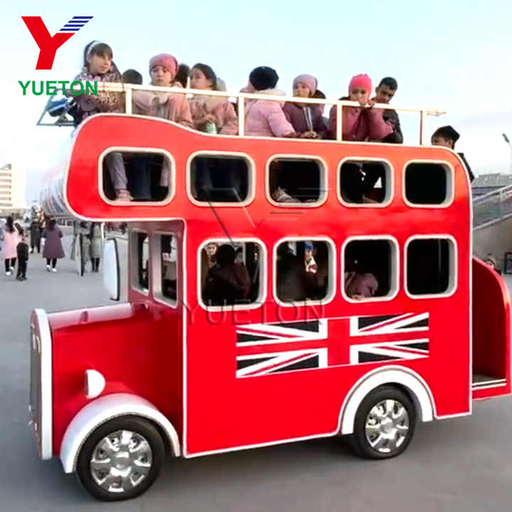 Scenic Fairground Attractions Park Equipment Mini Tourist Double-Decker ...
