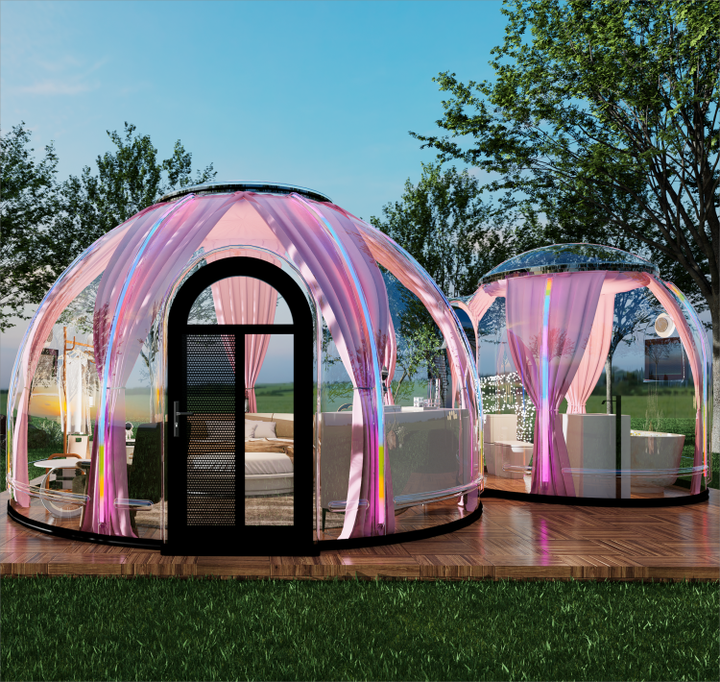 Tiny House Movable Geodesic Dome Tent Building Dome Skylight for Bubble ...