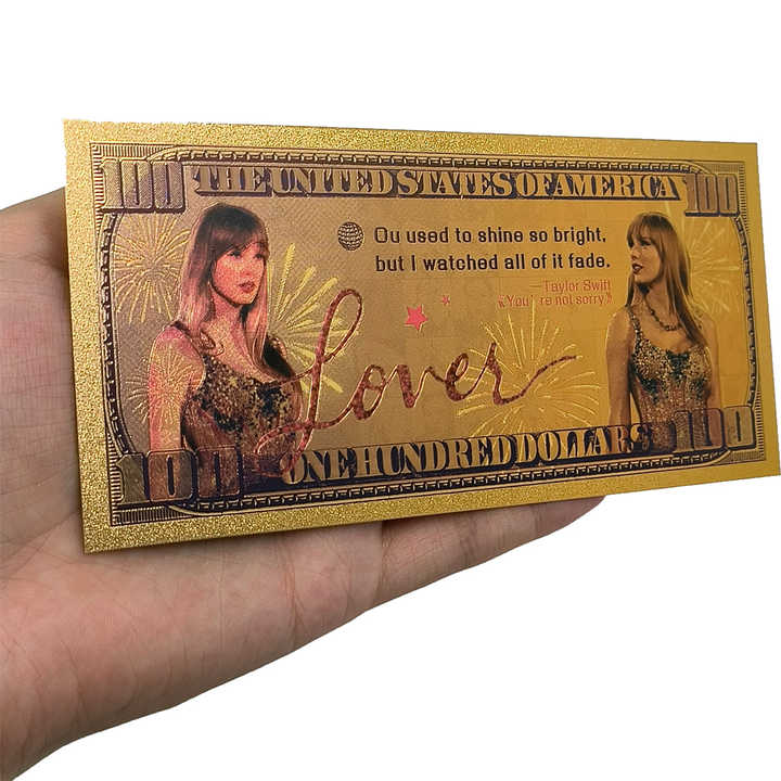 Souvenir Price Taylor-Swift 100 Dollars Money Gold Bill Collection Gift ...
