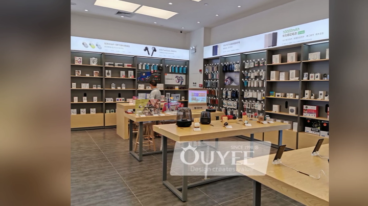Mobile Phone Shop Interior Modern Designed Display Stand Cabinet Table ...
