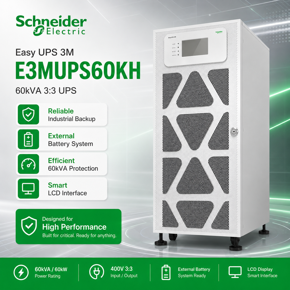 Original Schneider APC E3MUPS60KH Double Conversion Online 60kVA 60kW ...