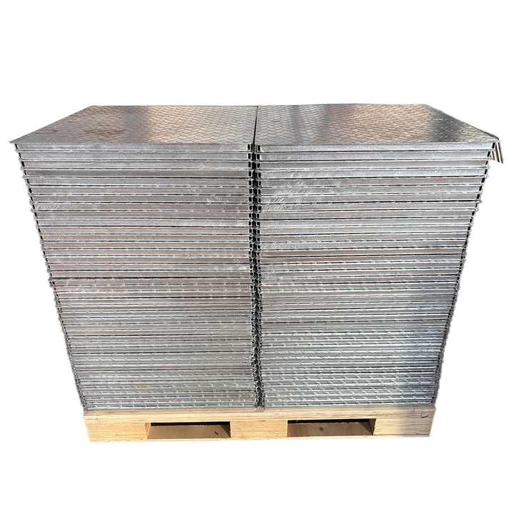 Galvanized Steel Checker Floor Plate Access Pit Cover Manhole Cover ...
