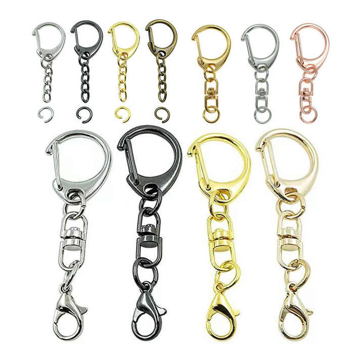 Snap Hook Key Accessories Keychain Rings for Lanyard Craft Metal Diy ...