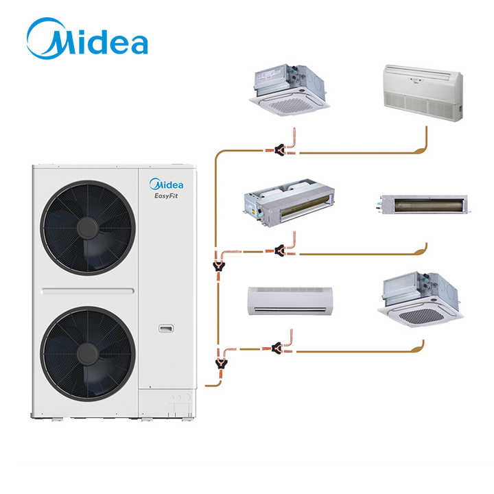 Midea V8 EasyFit Series 25kW Commercial Multi-Split Air Conditioners Space Saving Brand Vrv Vrf ...