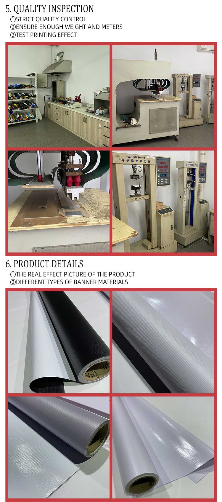 Front Lighted OEM Bending Banner 440 Tarpaulin Printable Advertising ...