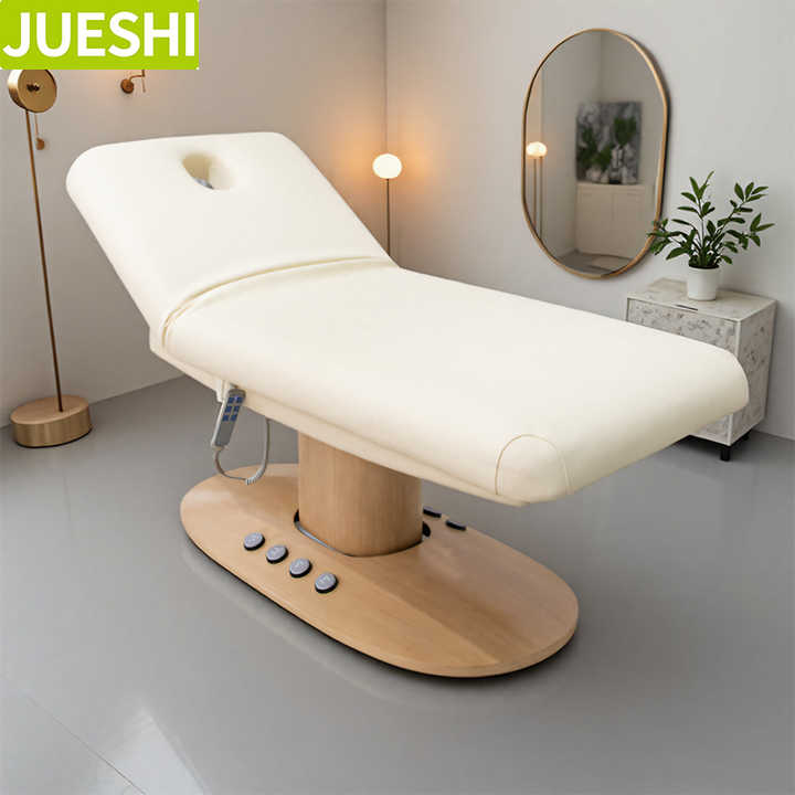 JUESHI Dual Motor Electric Facial Care Bed Massage Beauty Bed LED ...
