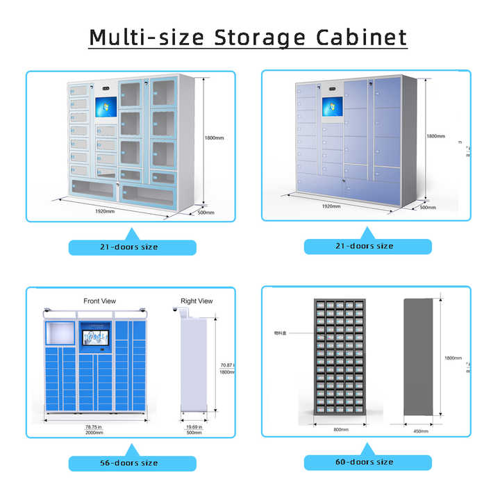 Smart RFID Storage Cabinet - Secure Parcel Pickup Locker