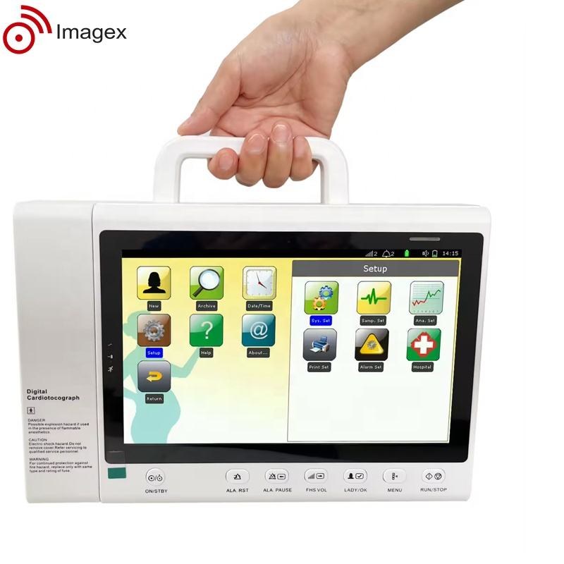 Veterinary Twin Pregnancy Fetal Monitor with Dual TOCO Channels Dual ...