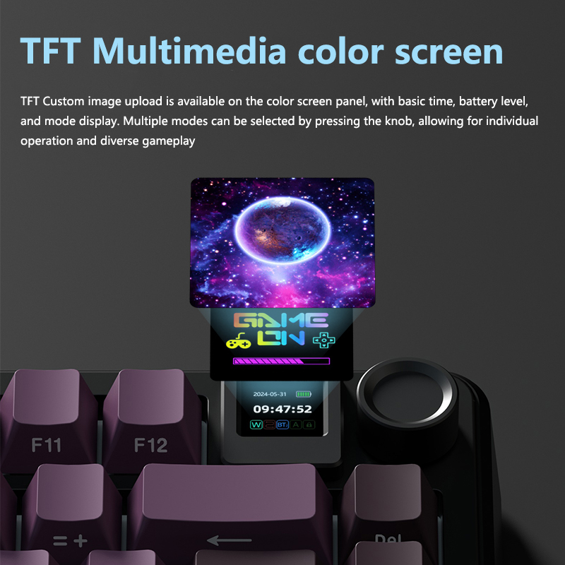 WEIKAV WK75 Wireless Mechanical Keyboard Three Mode RGB Custom Hot Swap ...