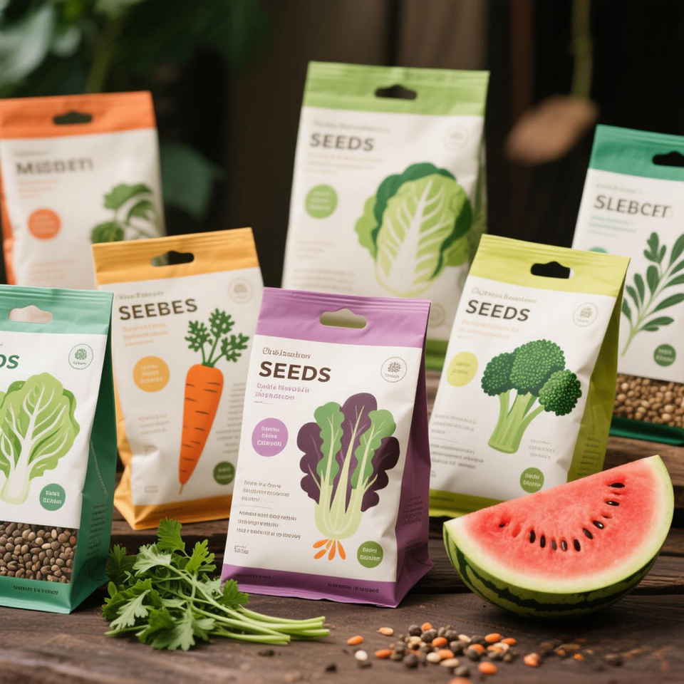 Wholesale Custom Printed Logo Recyclable Mylar Seed Bag Pouch for ...