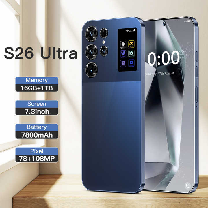 High Quality S26 ultra 5G Smartphone Global Version HD Android 14 ...