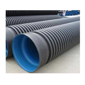 24 inch 600mm hdpe double wall corrugated PE drainage pipe dwc hdpe ...