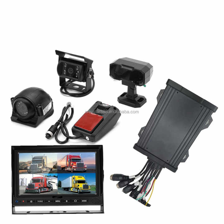 4G Car Vehicle Safety Driving Monitoring System ADAS/DMS/BSD Fleet Monitoring 4 Channels 1 CH ...