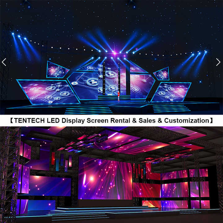 TENTECH P3.91 Transparent LED Film Grid Module 3D Video Glass Wall ...