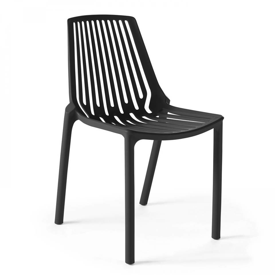 Heavy Duty Monoblock Molding Plastic Chair, Breathable Slatted Back ...