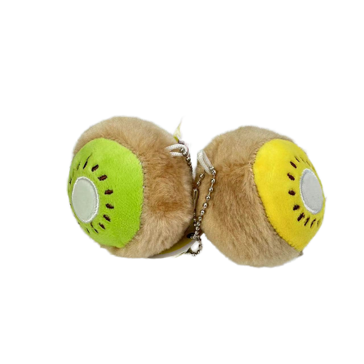 Cute Kiwi Fruit Cartoon Plush Keychains 10cm Cotton Backpack Decoration ...