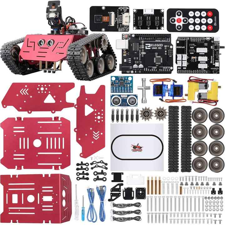 ELEGOO Conqueror Robot Tank Kit UNO R3 for Arduino for Kids Ages 8-12 ...