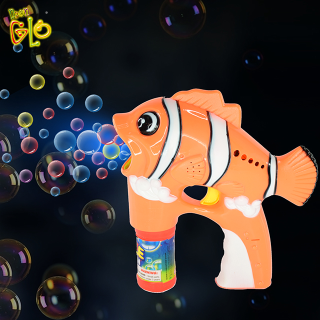 Fun Fish Bubble Guns - Outdoor Toys with Music & Lights