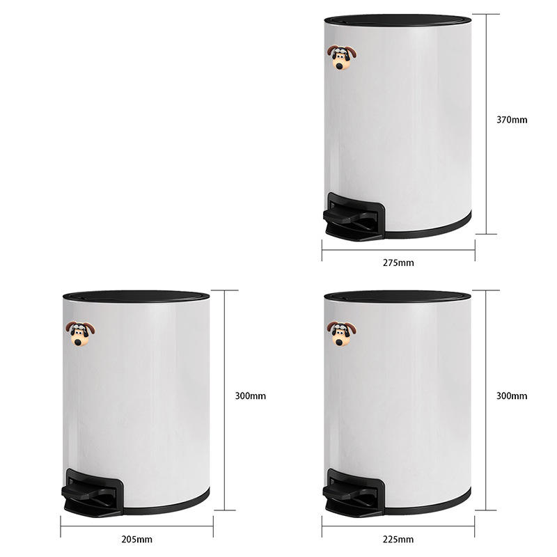 Foot-operated Trash Can Lids Home Use Stainless Steel Large Capacity ...
