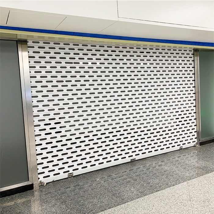 Shop Front Security Roller Shutter Grill Design Remote Control
