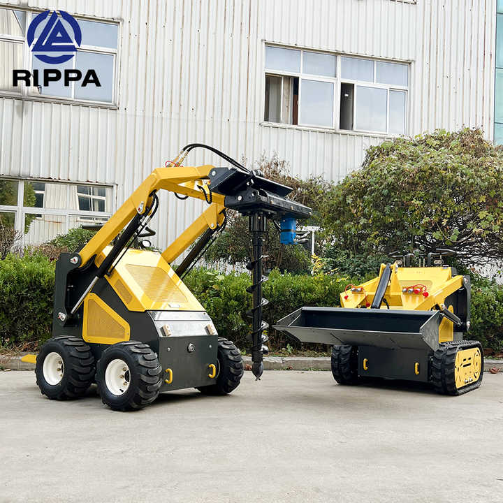 Rippa Skid Steer Loader Mini Tracked Sliding Loader Compact Crawler Mini Skid Steer Loaders Hot ...
