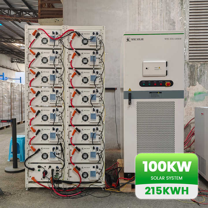 Commercial Solar Solution 50KW 100KW 200KWH Lifepo4 Lithium Ion Battery ...